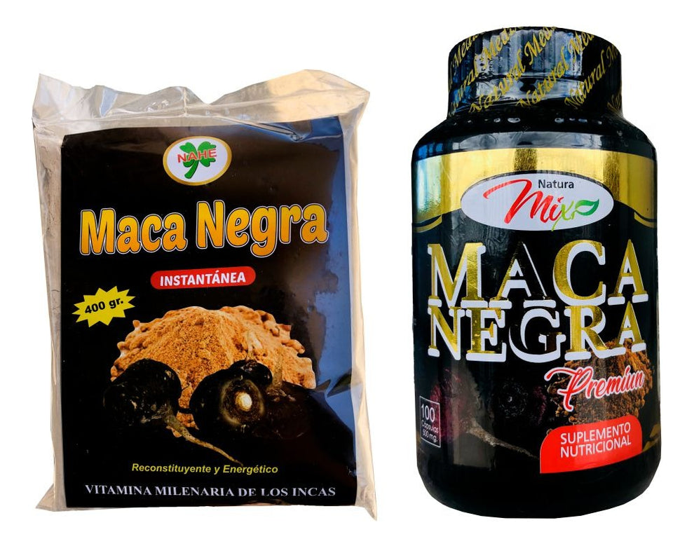 Maca Negra Instantanea 400gr + Suplemento Maca Negra 100 Capsulas – Imperio7